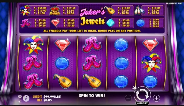 Juega Joker's Jewels Demo Gratis Online en Argentina